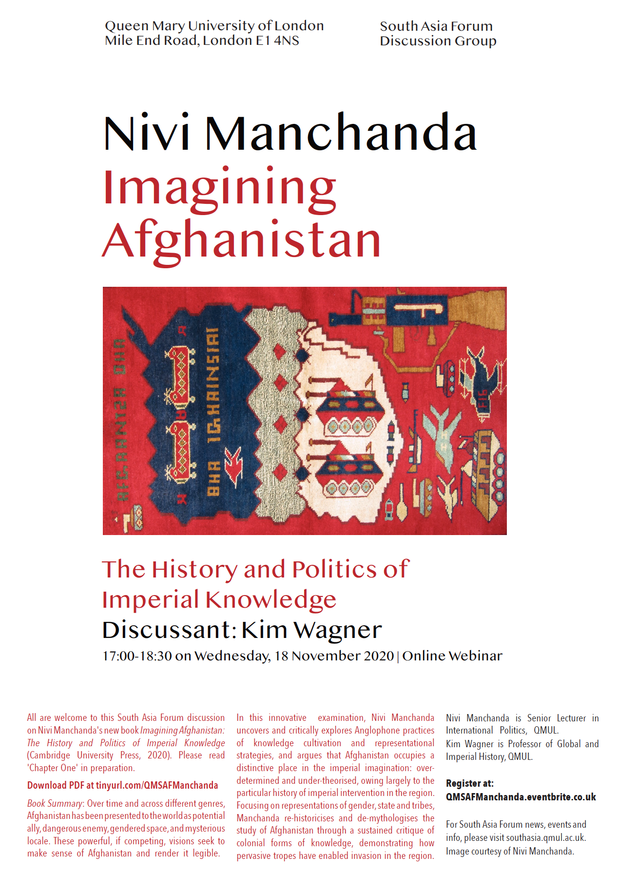 Discussion of ‘Imagining Afghanistan’ by Nivi Manchanda – South Asia Forum